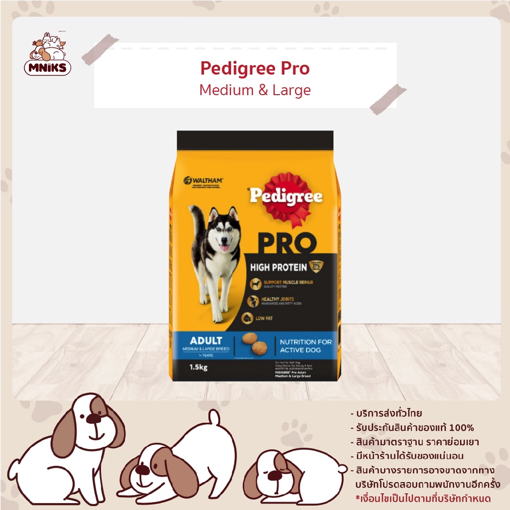 Pedigree pro High Protein Formula Dog Food For Medium And Large Breeds ...