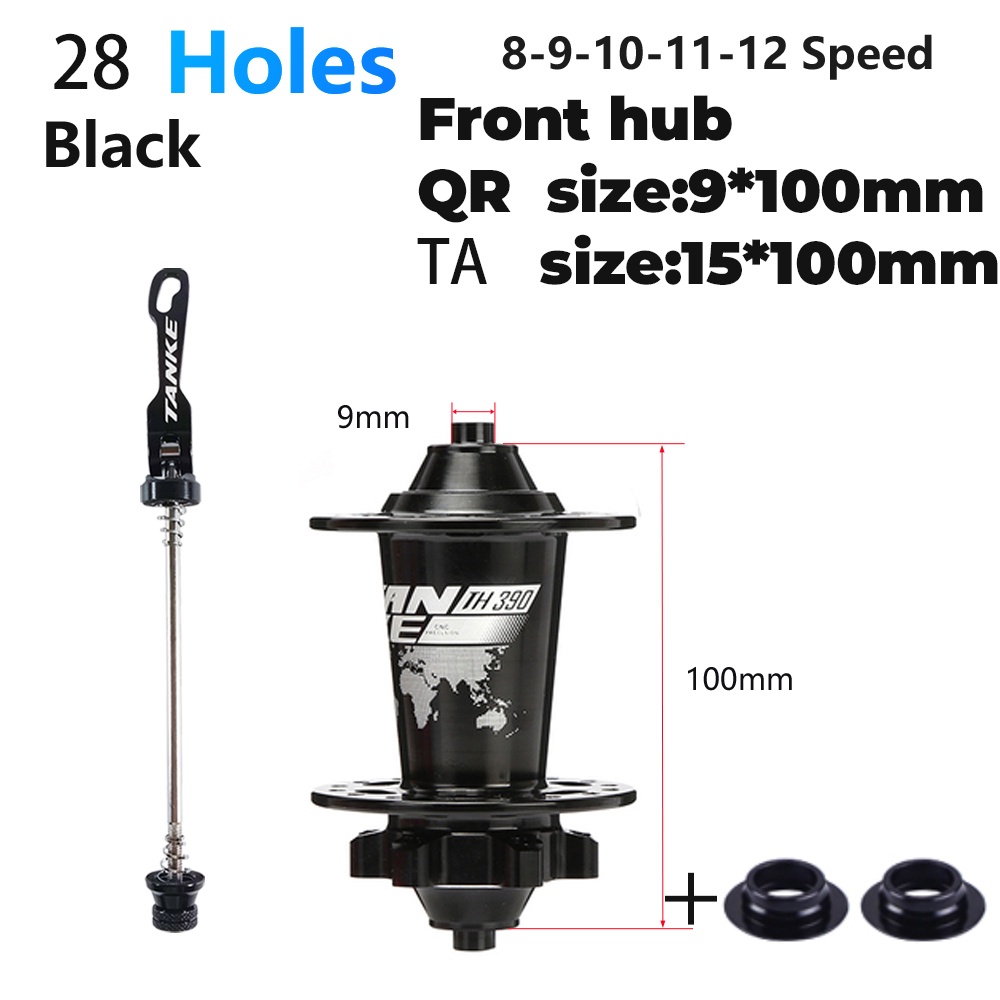 TANKE MTB Hub 6Paw 120 Sound 4 Bearing 28 32 36 Holes Quick Release ...