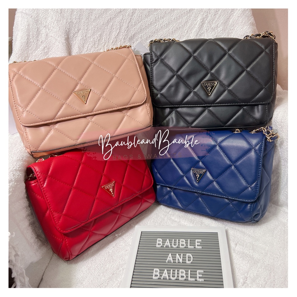 guess cesily quilted convertible crossbody bag | Shopee Philippines