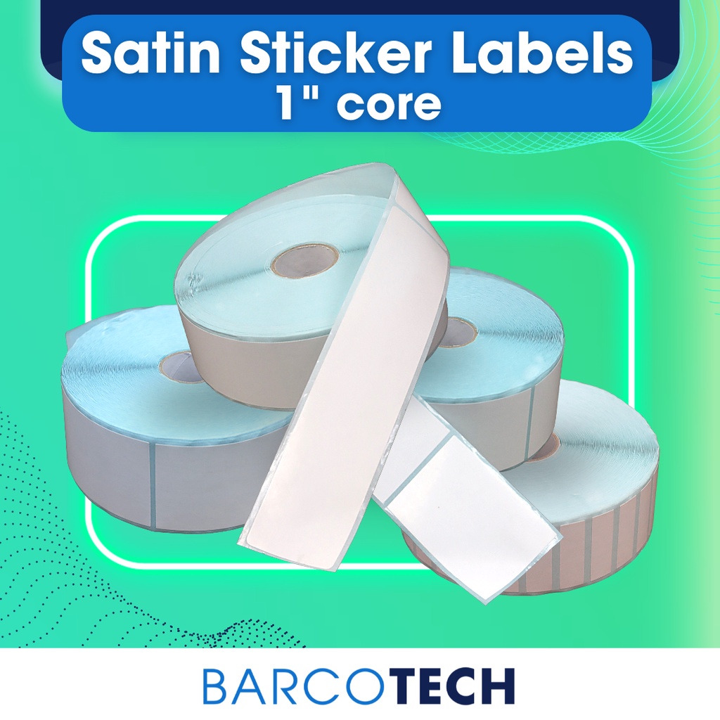 Satin Sticker Labels - 1inch core | Shopee Philippines