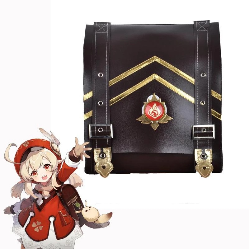 Genshin Impact Klee Backpack Bag Kawaii Shoulder Bag Plush Doll Anime ...
