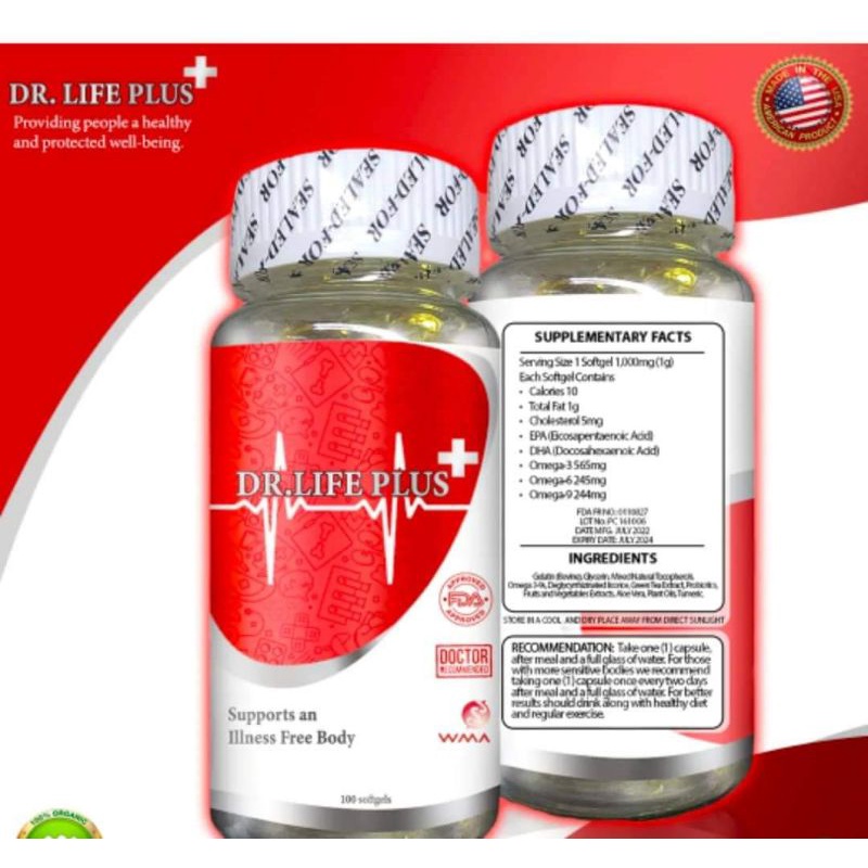 Dr. Life Plus Supplements (Supports an Illness Free Body ) | Shopee ...