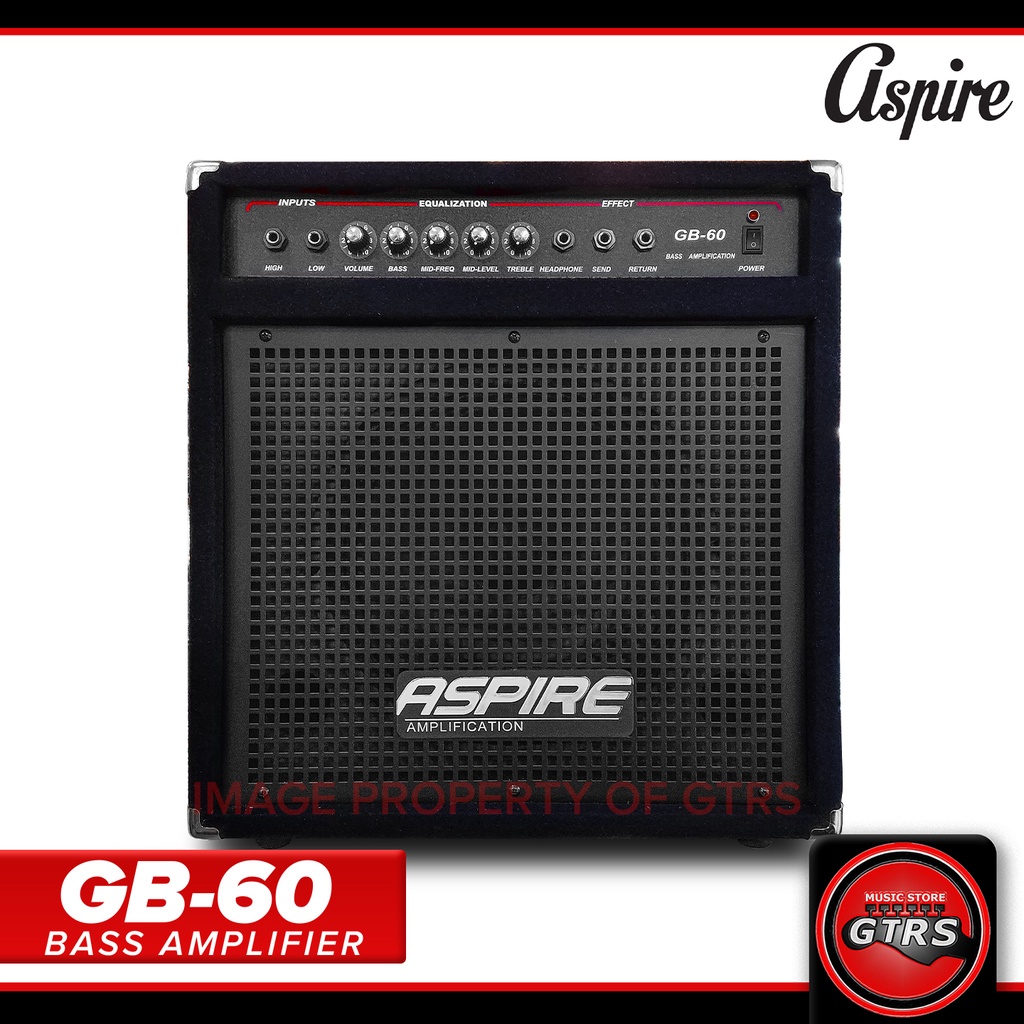 Aspire GB-60 60-Watts Bass Guitar Amplifier | Shopee Philippines