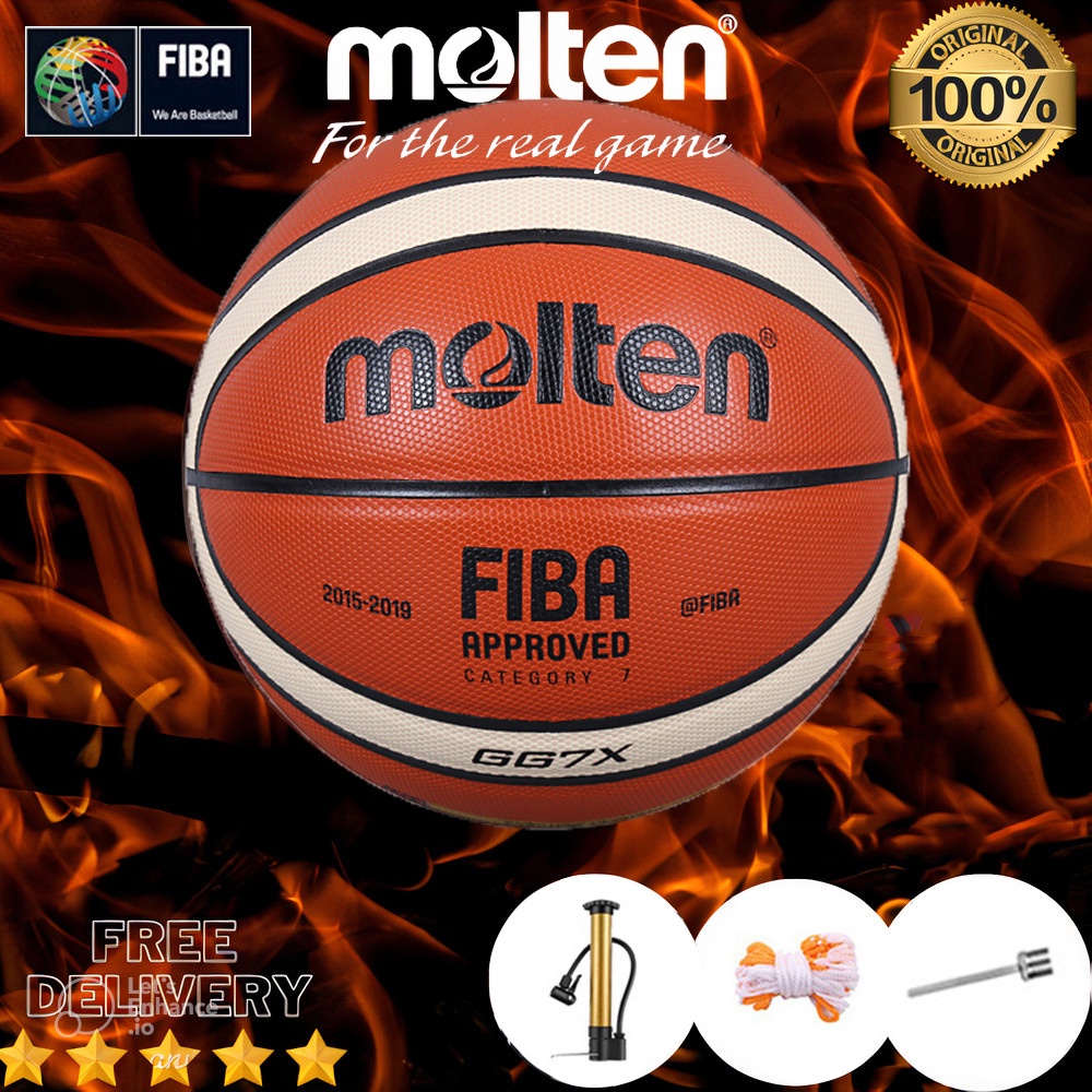 ORIGINAL MOLTEN Basketball FIBA GG7X Size 7 Indoor Outdoor Training ...