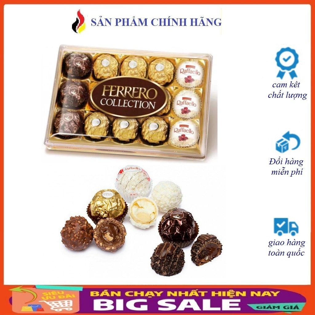 Ferrero Collection 3-color mixed chocolate box of 15 | Shopee Philippines