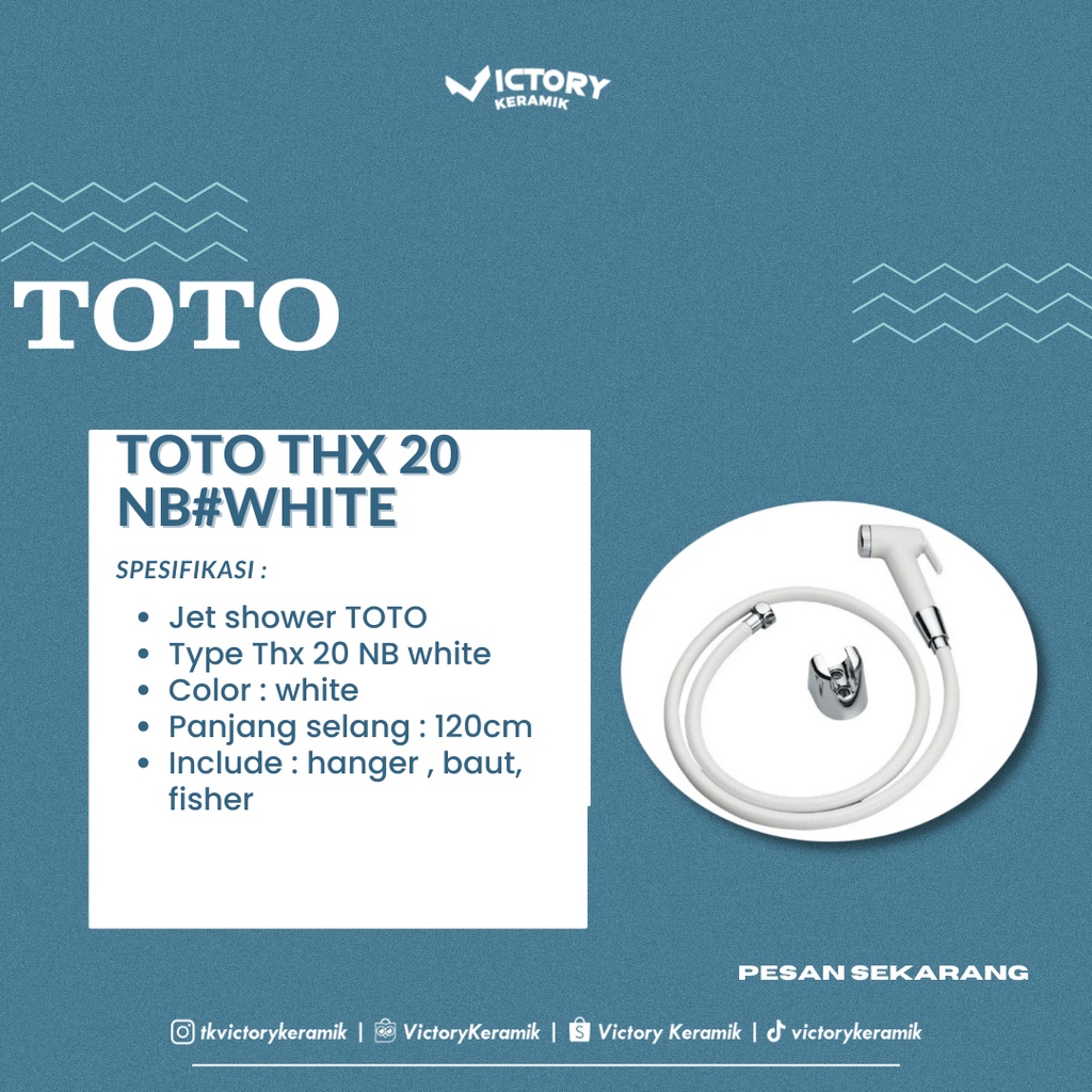 Jet SHOWER TOTO THX 20NB WHITE/TOTO TOILET SHOWER | Shopee Philippines
