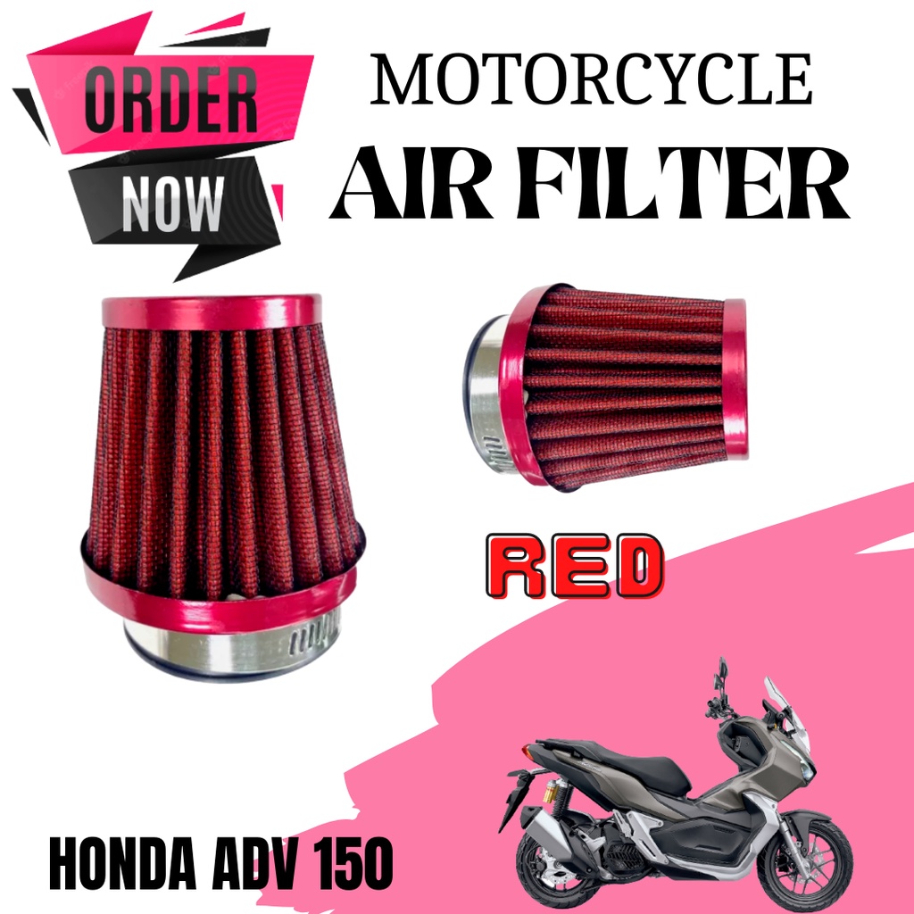 MOTOR AIR FILTER FOR HONDA ADV 150| RED | MOTOR AIR CLEANER | CASH ON ...