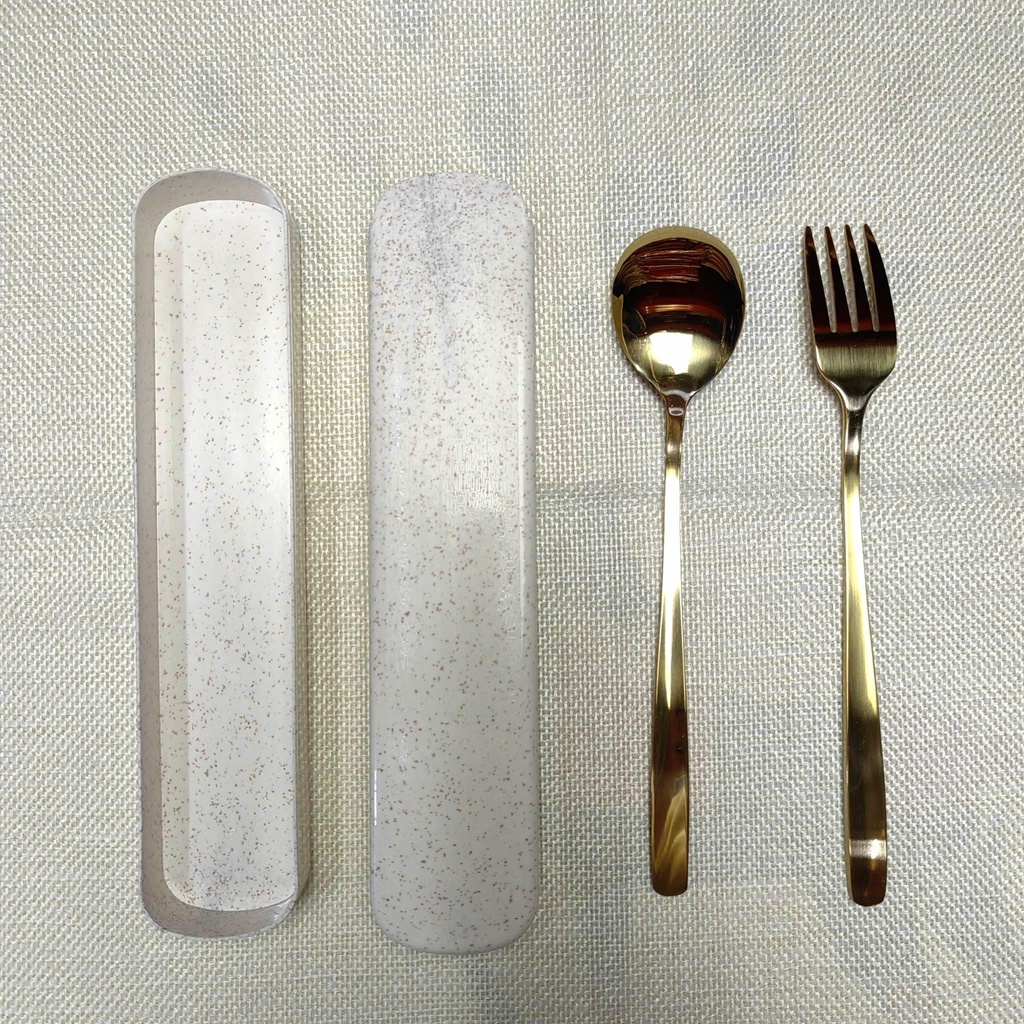 Korean Cutlery Set Korean Style Flatware Stainless Steel Portable ...