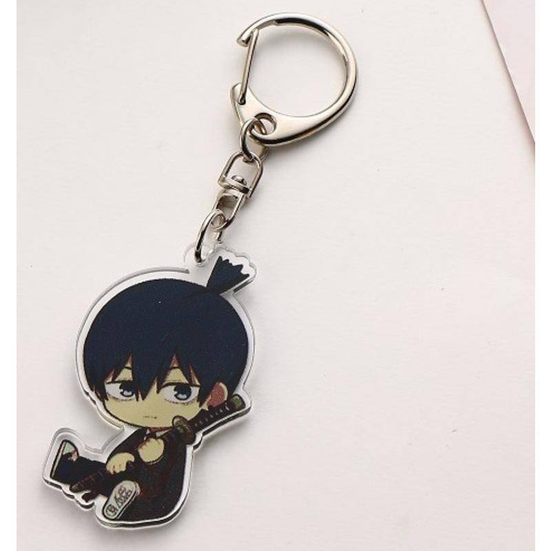 2022 Anime Chainsaw Man Kawaii Cosplay Keychain Denji Makima Aki ...