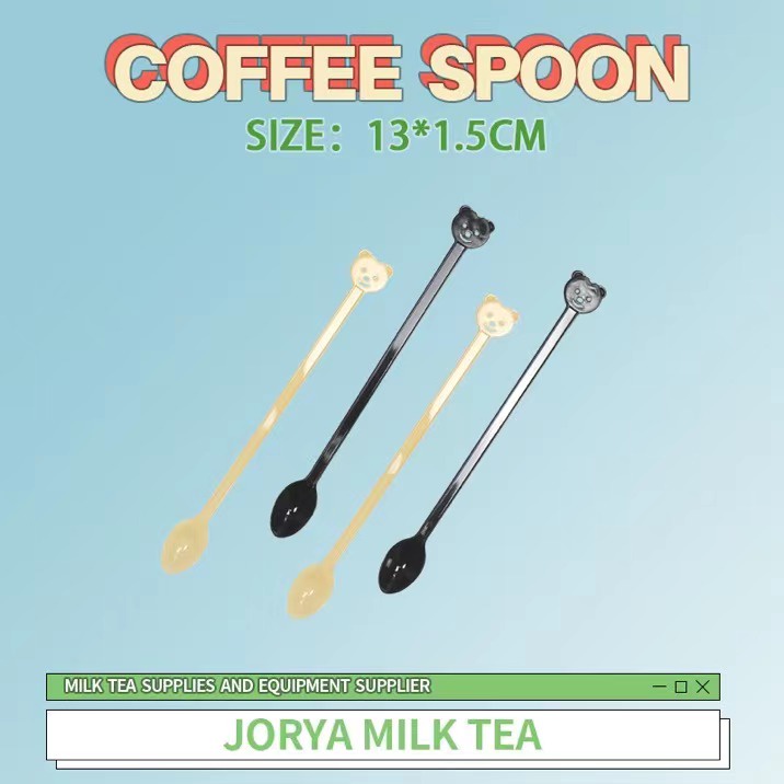 200pcs Disposable Plastic Spoon Coffee Spoon Dessert Spoon Pudding ...