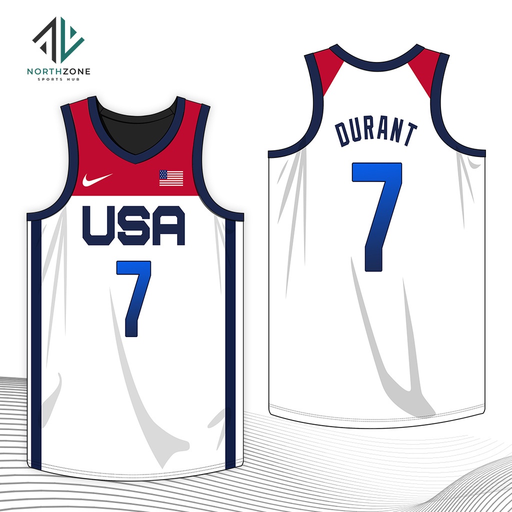 Basketball Jersey for Men Customized Name and Number NZ USA BASKETBALL ...