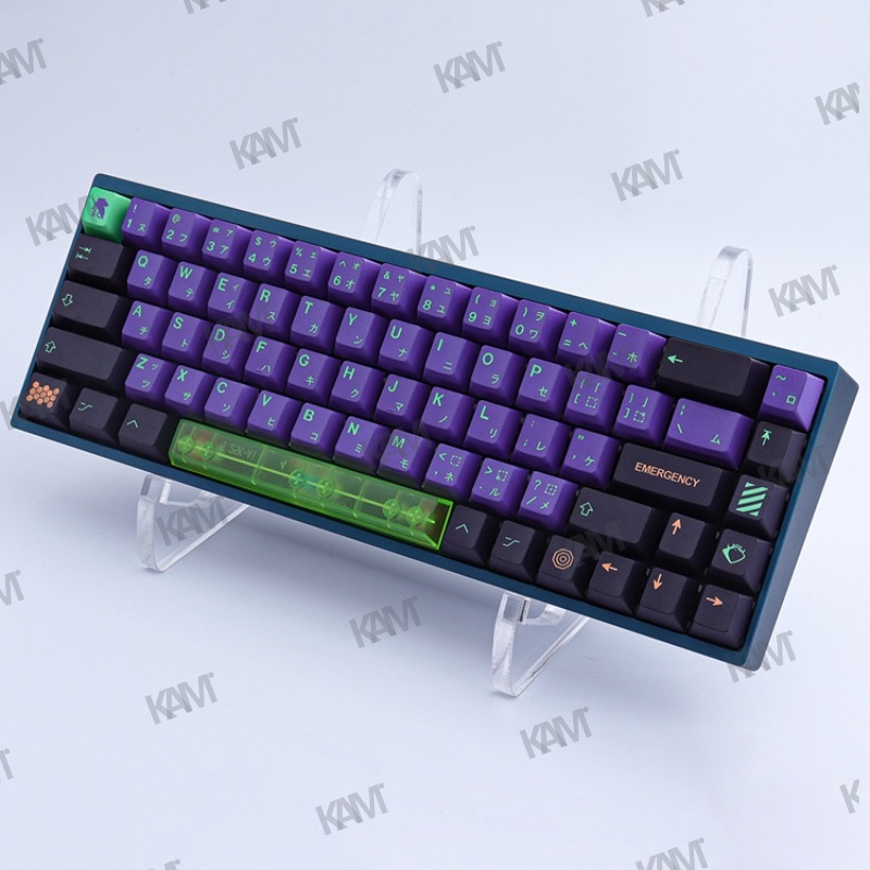 Kam EVA Mecha-01 Keycaps PBT Sublimation 129 Keys Japanese Handmade ...
