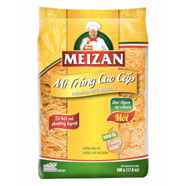 Premium Meizan EGG NOODLES 500G (Free Meizan crispy fried dough when ...