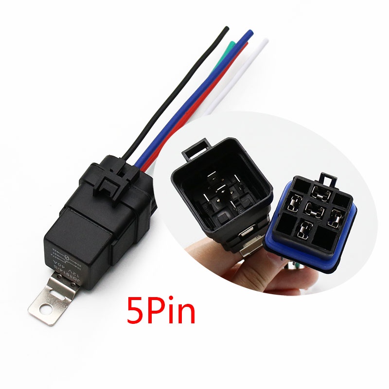 Car Auto Automobile Relay Sealed Waterproof Integrated Wired DC12V 24V ...