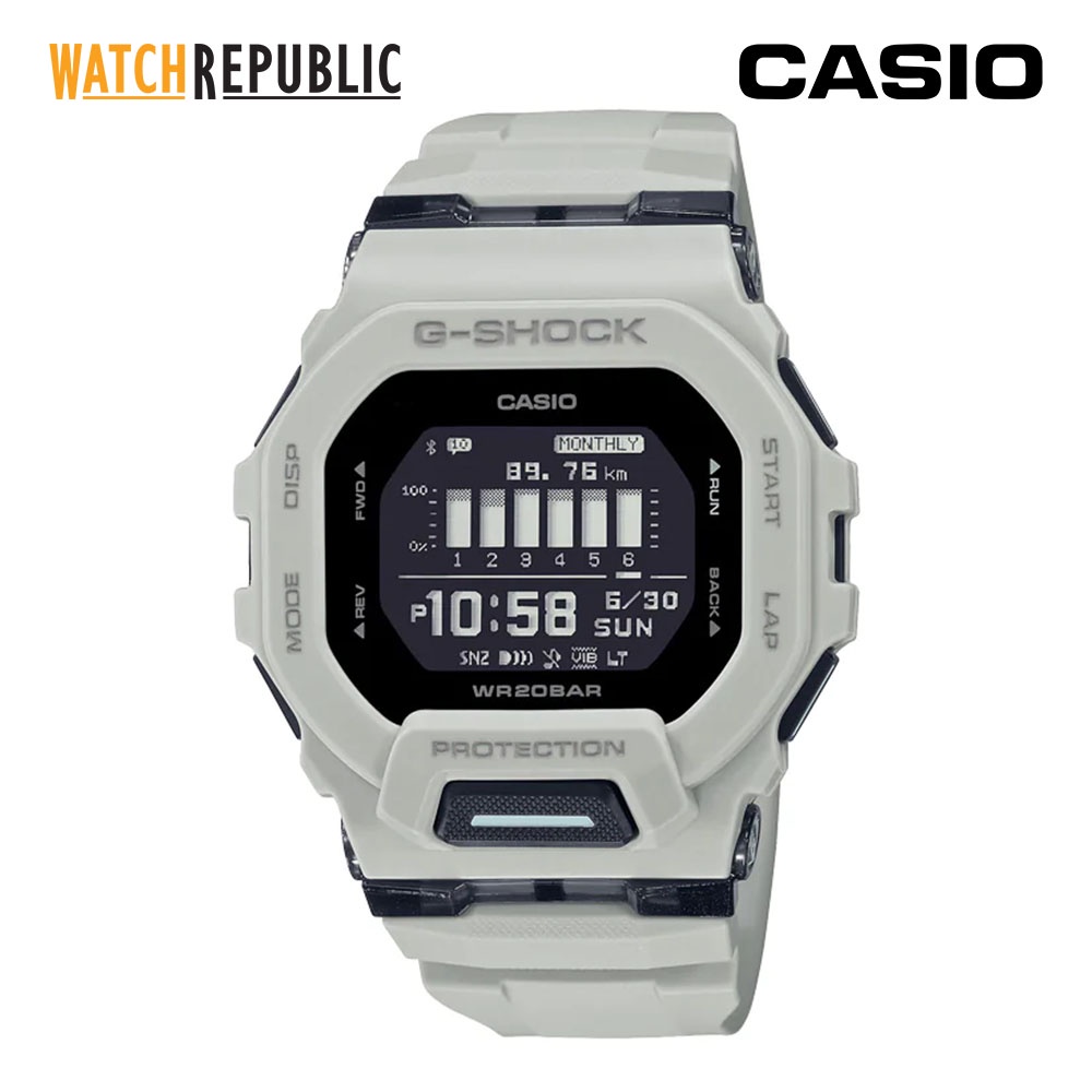 Casio G-Shock White Resin Digital Watch For Men CGBD-200UU-9DR | Shopee ...