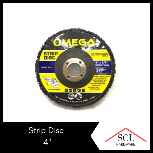 OMEGA Strip Disc 4" / 105mm Metal / Satinless Steel | Shopee Philippines