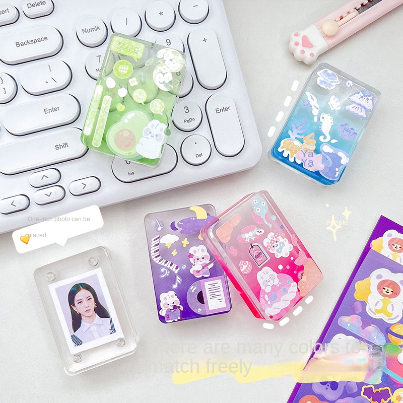 DIY Gooka Aidou Photo Mahjong Small Card Brick Transparent Magnetic ...