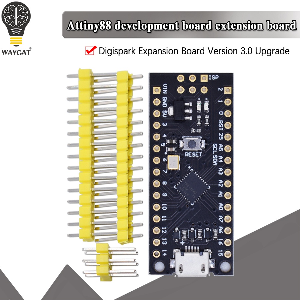 ATTINY88 micro development board 16Mhz /Digispark ATTINY85 Upgraded /NANO V3.0 ATmega328 ...