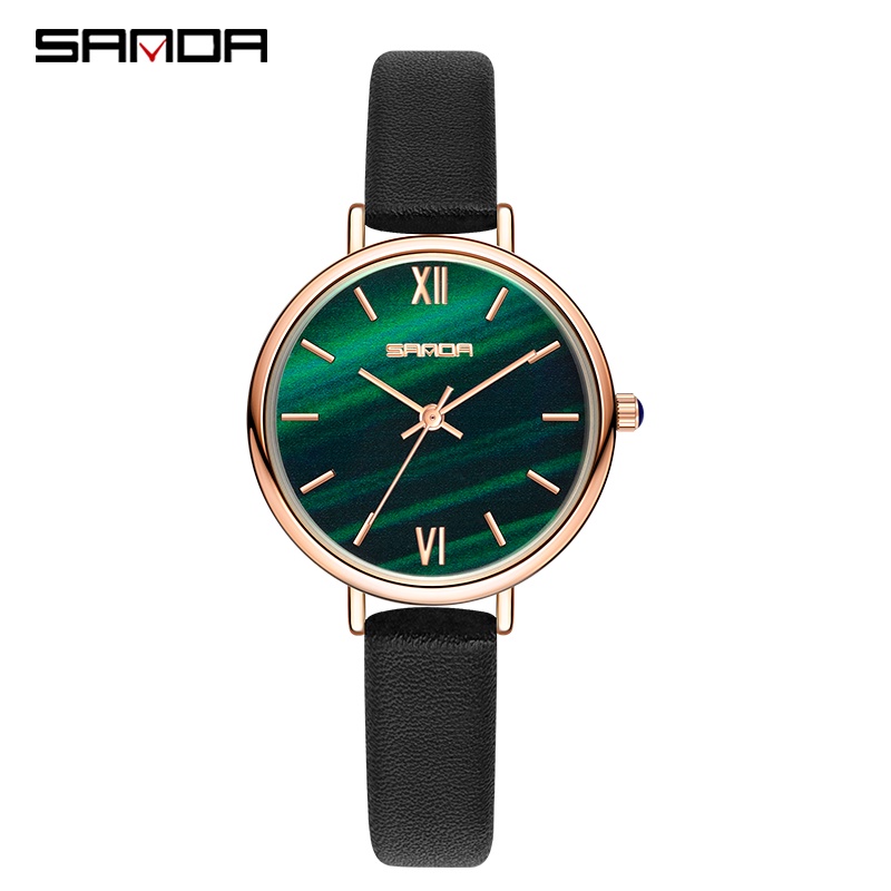 Sanda Fashion Pioneer Retro Dial Sapphire Star Dial Quartz Watch Style ...