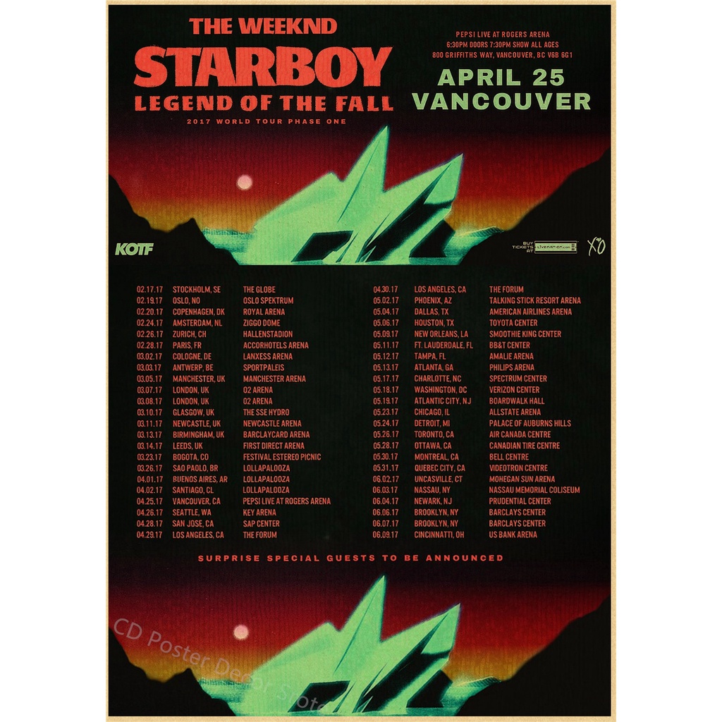 Rapper The Weeknd Poster After Hours Prints DIY Home Room Bar Cafe ...