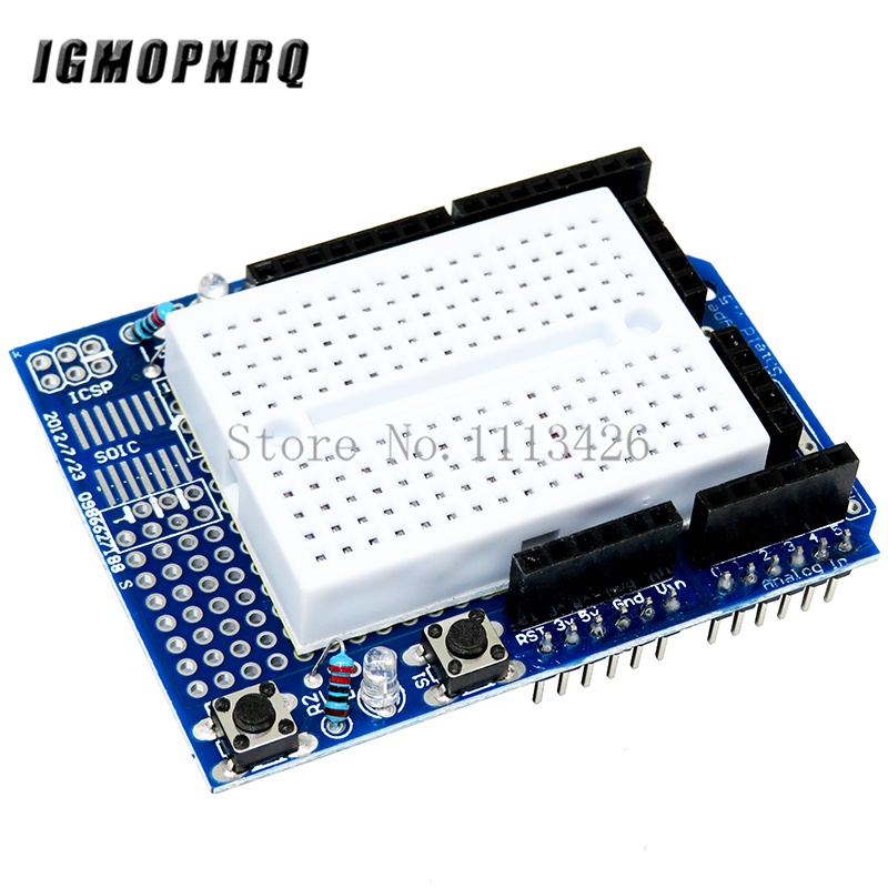 UNO Proto Shield prototype expansion board with SYB-170 mini bread ... UNO Proto Shield prototype expansion board with SYB-170 mini bread ...