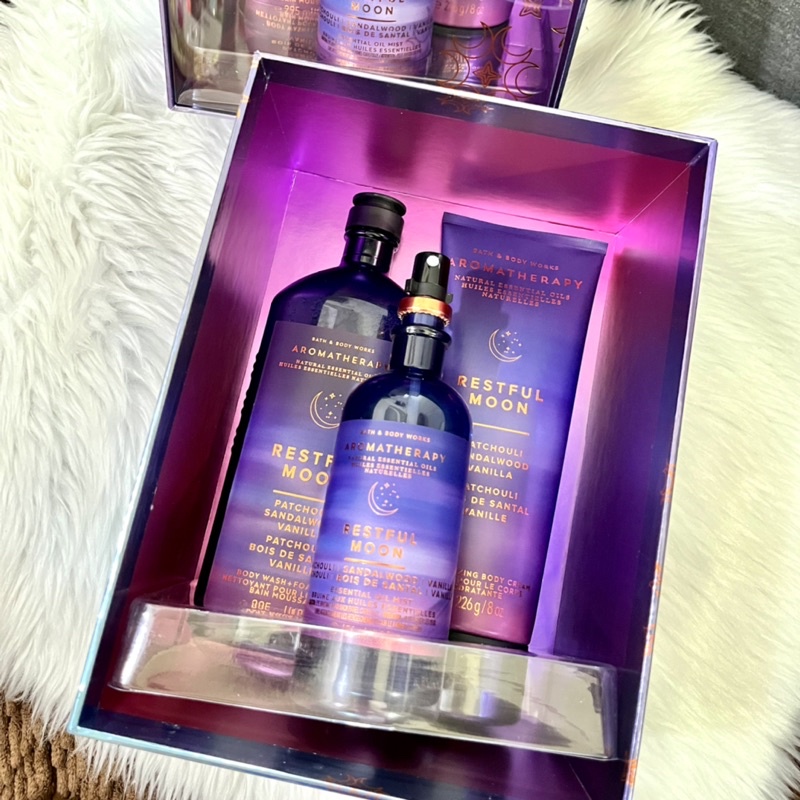 Bath & Body Works Aroma Restful Moon Set | Shopee Philippines