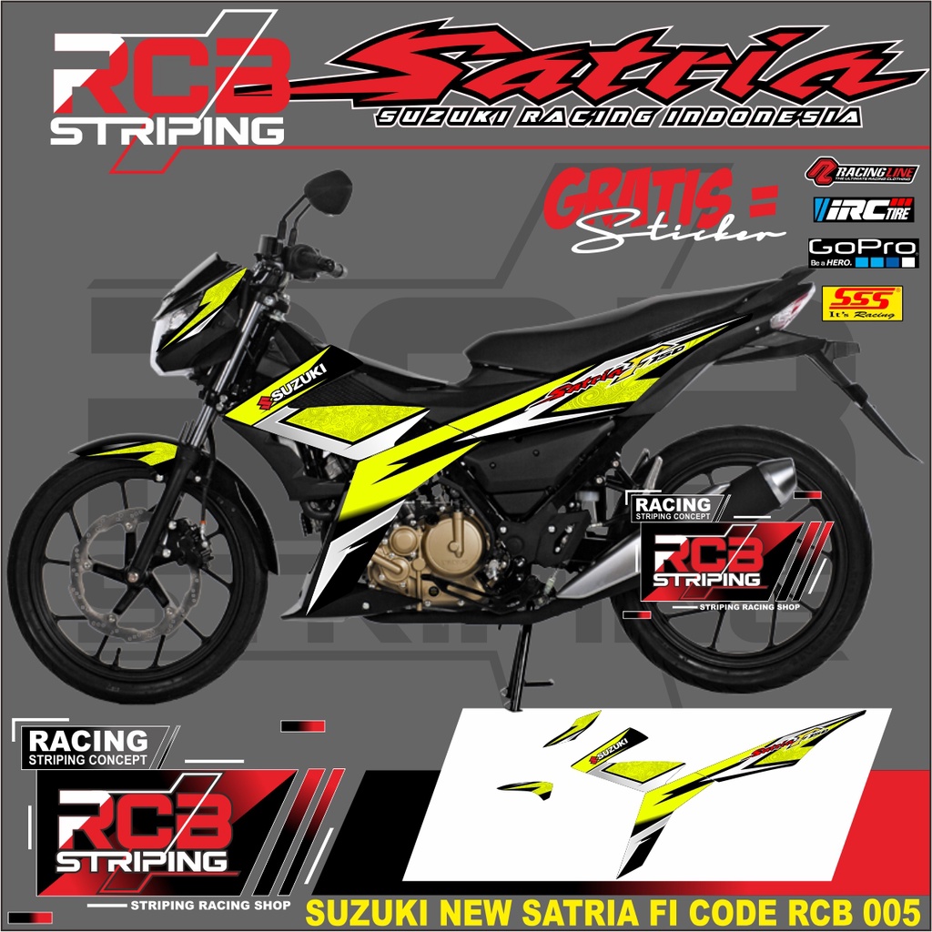 Satria F150 FI STRIPING - STICKER LIST VARIATIONS FOR SATRIA F 150 ...