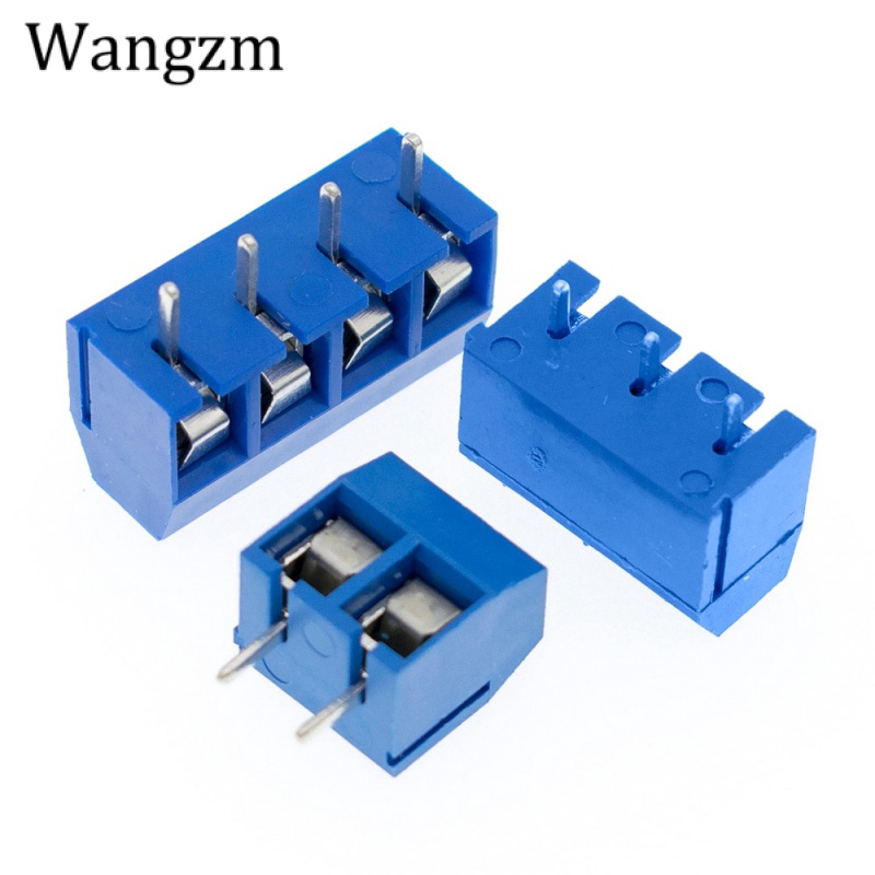 10pcs KF301 2P/3P/4P Blue KF301-5.0 KF301 Screw 5.0mm Straight Pin PCB ...