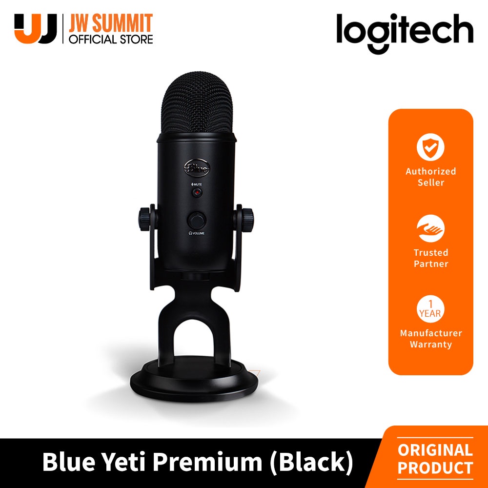 Logitech Blue Yeti Premium Multi-Pattern with Blue VO!CE USB Microphone ...