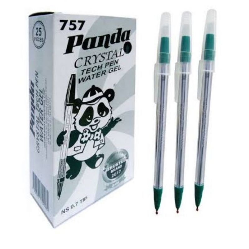 Panda water gel ballpen original 25pcs 0.7mm black pen | Shopee Philippines