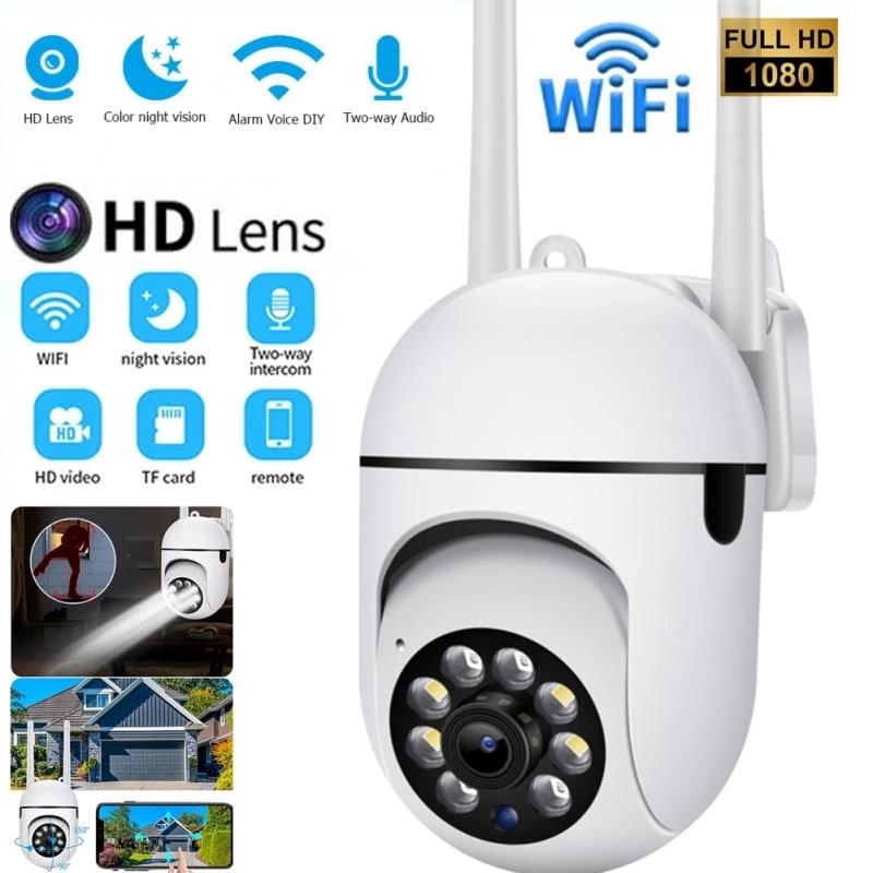 WiFi IP Camera Night Vision 2.4G Dual-band Video Surveillance Security ...