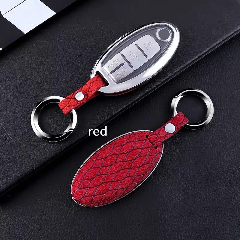 key shell car key pack cover Galvanized Alloy Car Key Bag for Nissan ...