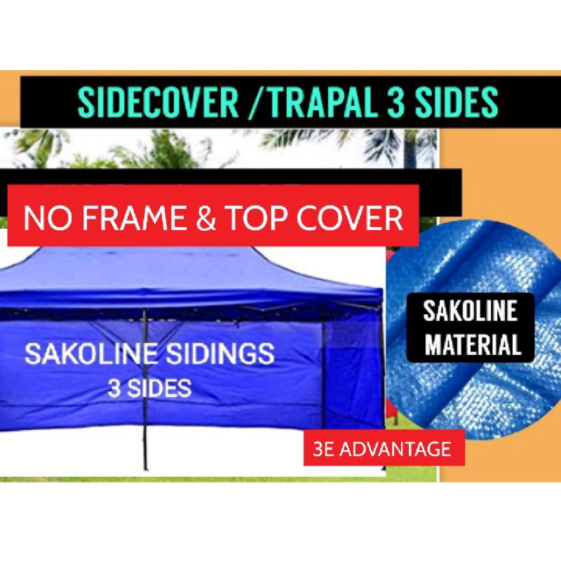 BLUE SACK/SAKOLINE SIDECOVER (3 SIDES)No Frame & top cover | Shopee ...