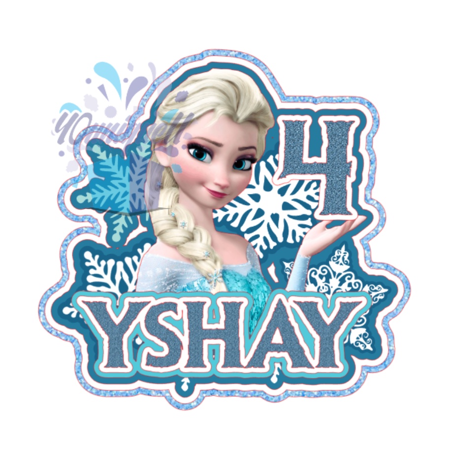 Elsa Frozen themed Cake Topper (Layered/3D) | Shopee Philippines