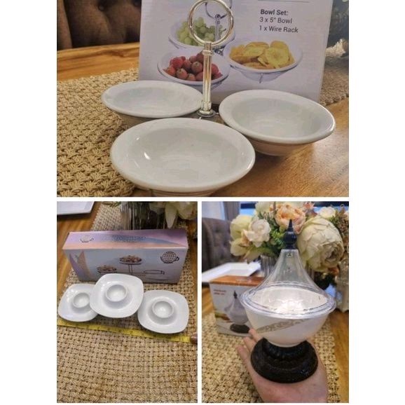 Ceramic Serving Set for candies and pastries | Shopee Philippines