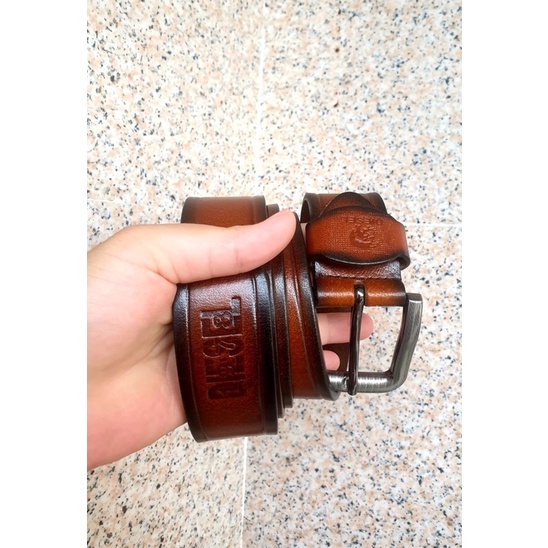 Genuine Cow Leather Men'S Belts BH Leather 2 Years Stamping Brand For Men | Shopee Philippines