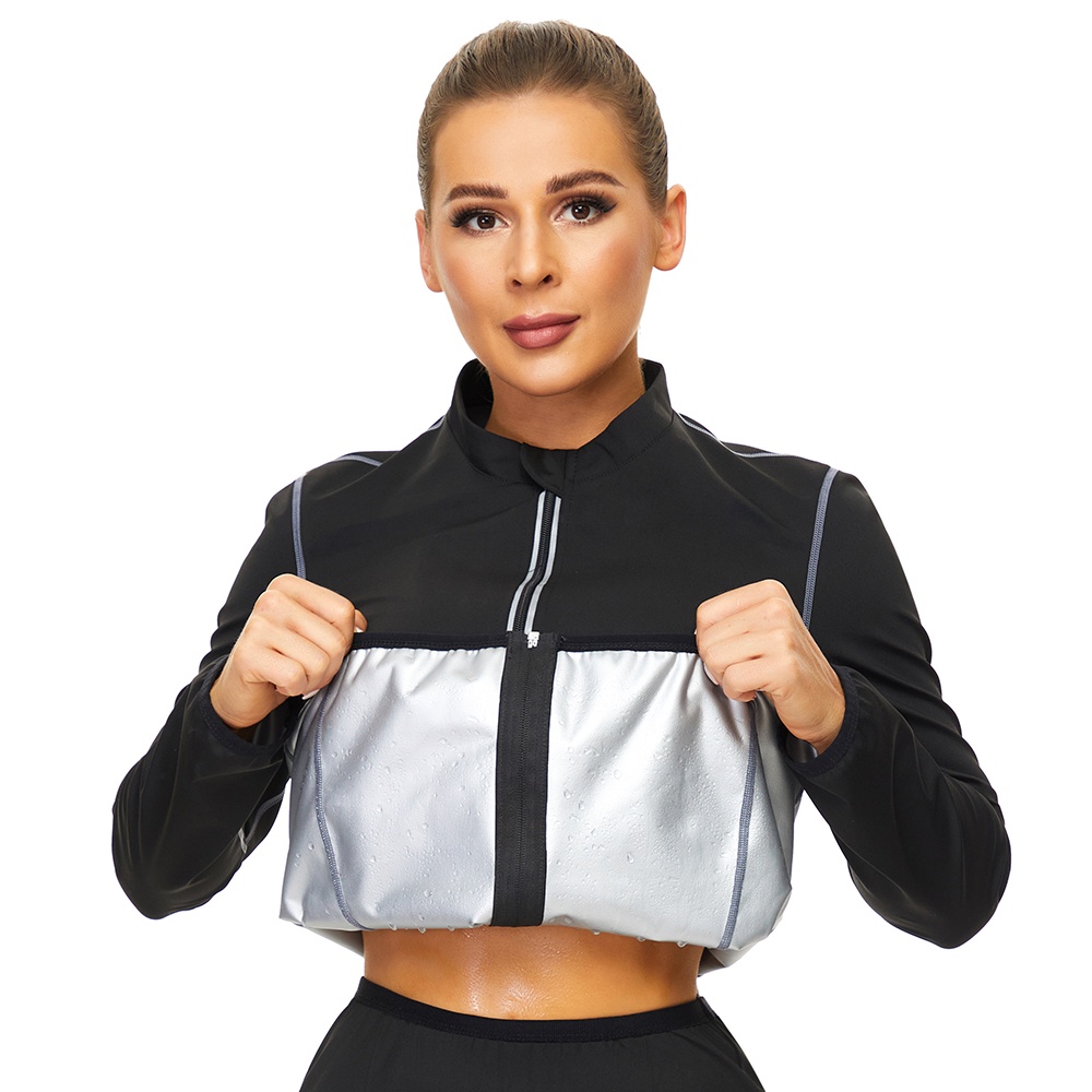 Women's Flat Bellys Sauna Suit Sportswear Lady Sweat Saunas Jogging Top ...