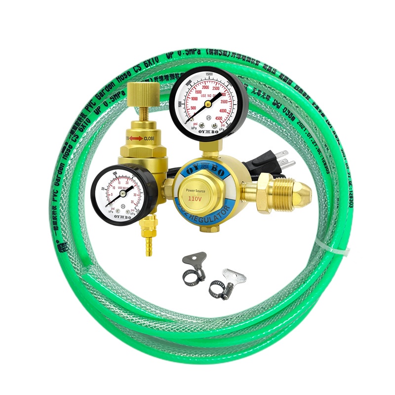Ready Stock CO2 Gas Regulator Dual Stage Safety Valve Argon Reducer ...