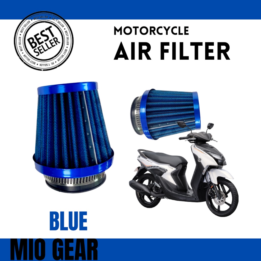 MOTORCYCLE AIR FILTER FOR MIO GEAR| BLUE | MOTOR AIR CLEANER ...