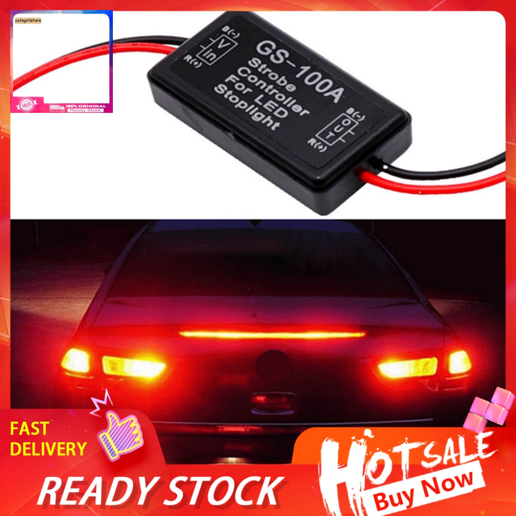 Cute_ 6-30V DC Stoplight Strobe Controller for Vehicles Daytime Running Light Relay Harness ...