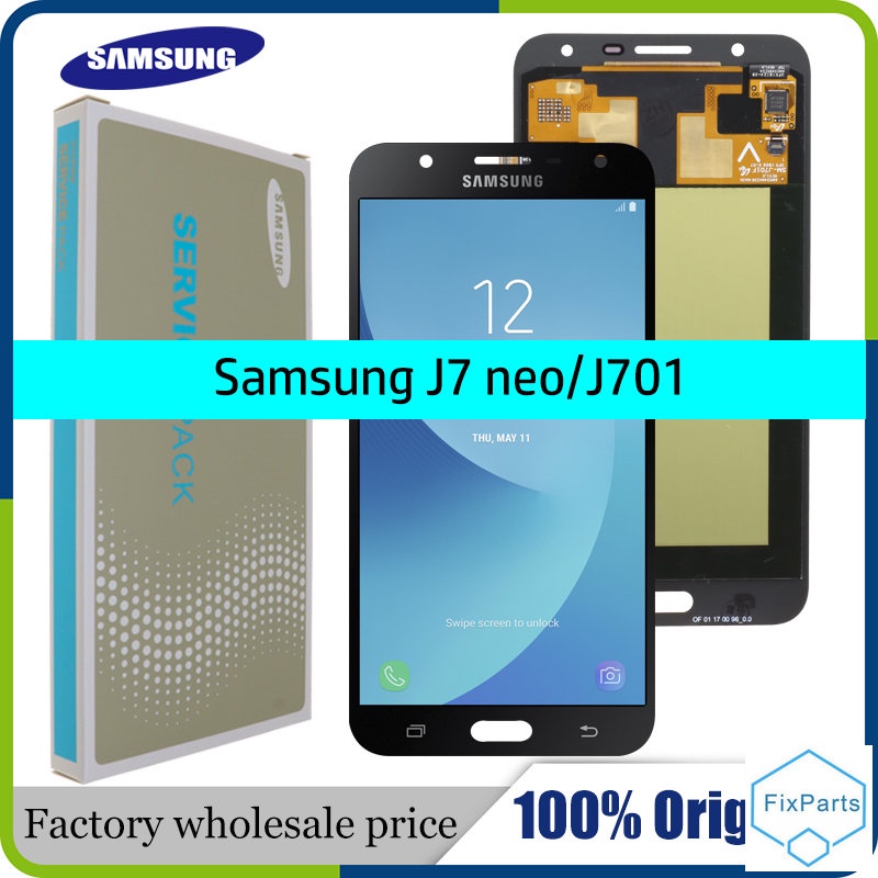 AMOLED For Samsung Galaxy J7 neo J701 J701F J701M AMOLED LCD Display ...