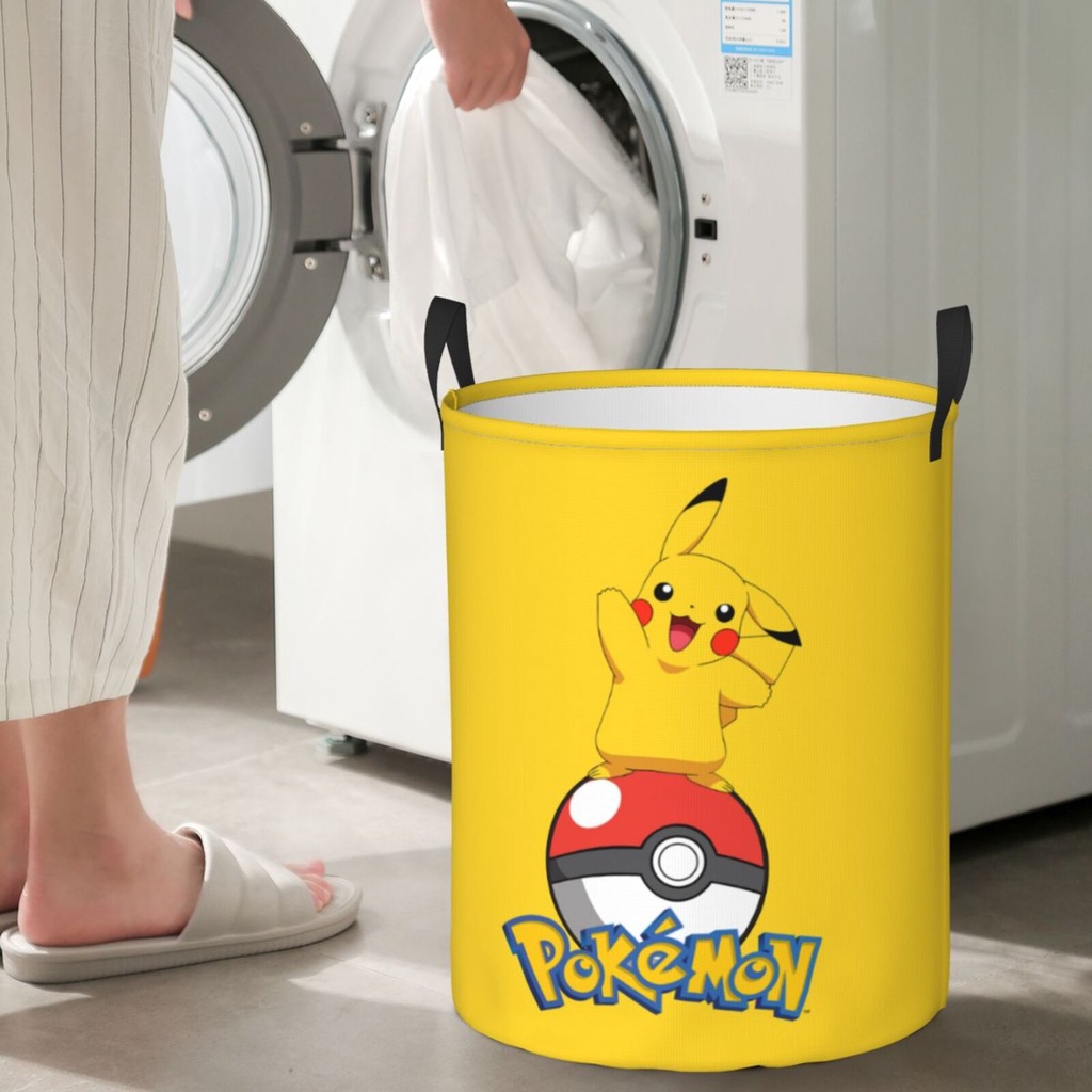 Pokemon Pikachu 20/16.5-Inches Freestanding Laundry Basket ,Waterproof ...