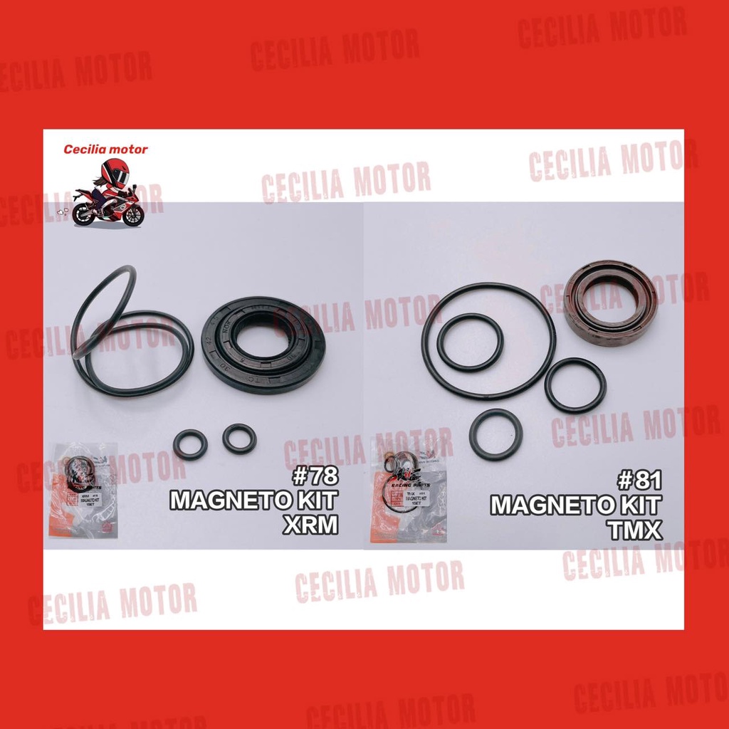 MOTORCYCLE PARTS OIL SEAL MAGNETO KIT FOR XRM TMX | Shopee Philippines