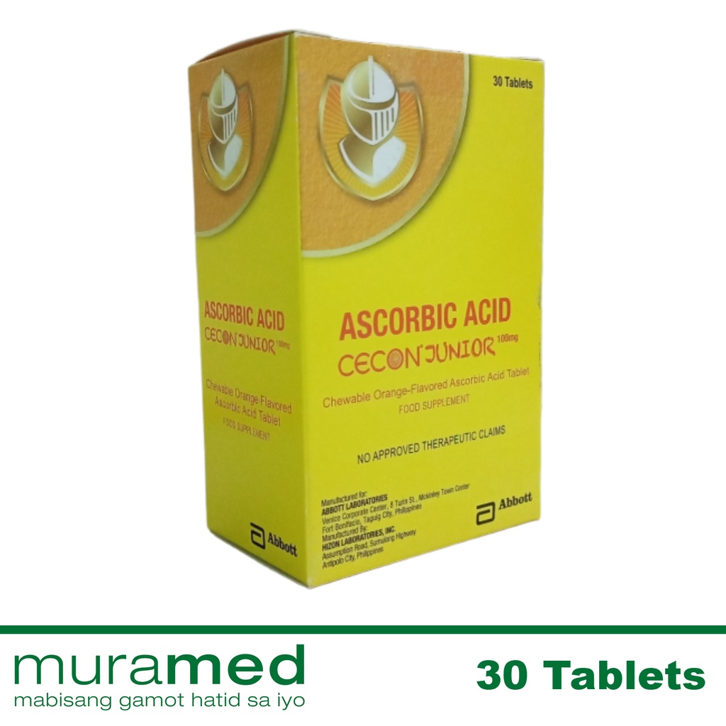 Cecon Junior Chewable Tablet 30's | Shopee Philippines