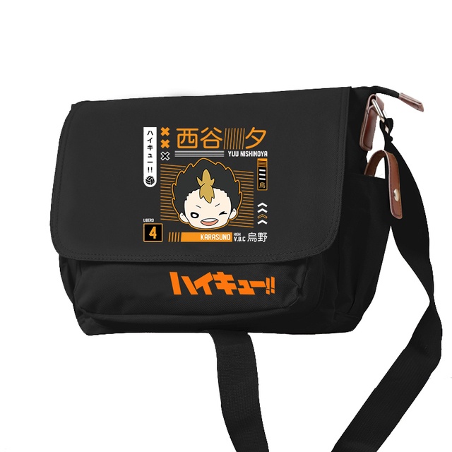 Free freight ☾ Hot Anime Haikyuu!! Crossbody Bags Cartoon Shoyo Hinata ...