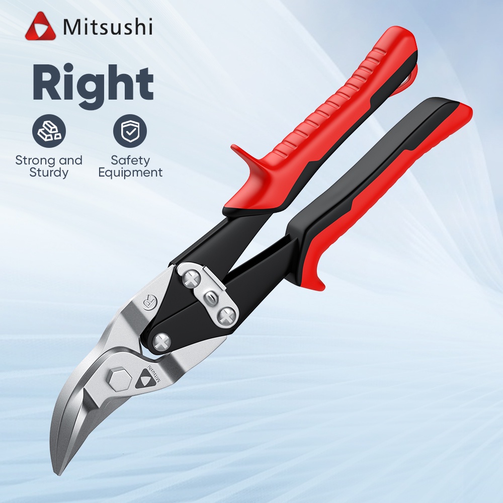 Mitsushi MIT-R10 10Inches 250mm Metal Sheet Cutter Aviation Snips ...