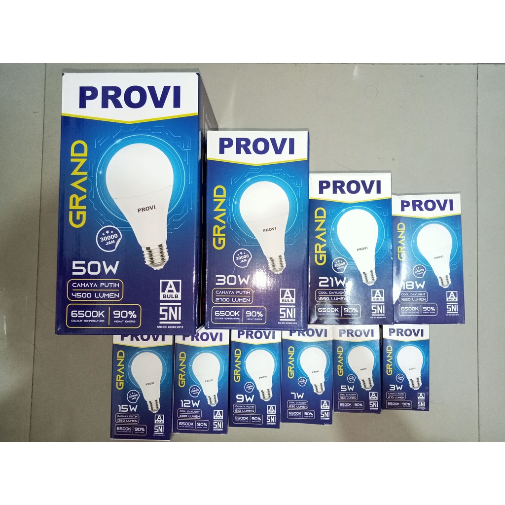 Provi GRAND BULB A LAMP | 3-12 WATT | Original ORIGINAL | Shopee ...