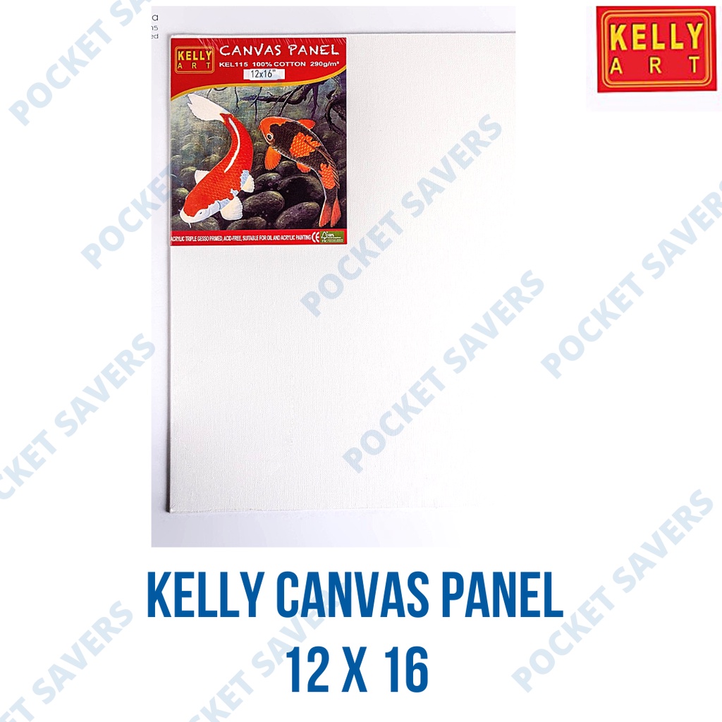 Kelly Art Canvas Panel 8x10, 9x12, 10x14, 12x16 (100% Cotton, Triple ...