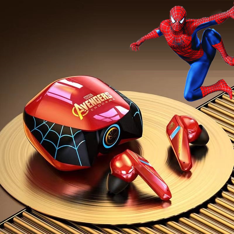 RGB TWS Marvel Wireless Bluetooth Noise Cancelling Gaming Earbuds ...
