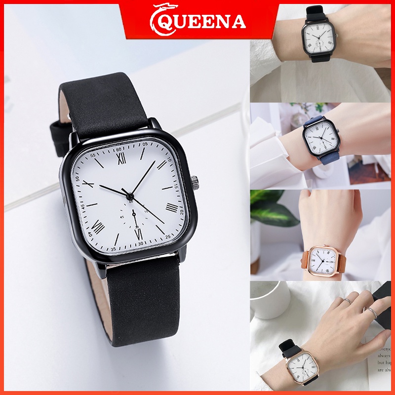 Fashion Commuter Style Watch Fashion Square Women Watches Leather Band ... Fashion Commuter Style Watch Fashion Square Women Watches Leather Band ...